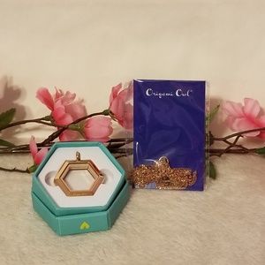 Origami Owl | Jewelry | Origami Owl Rose Gold Hexagon Charm Locket ...